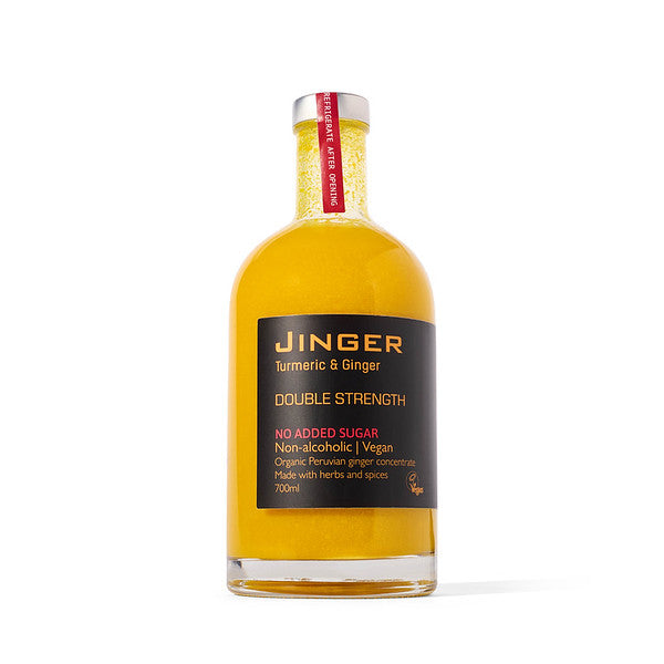 DOUBLE STRENGTH Jinger & Turmeric [NO ADDED SUGAR] - 700ml – Guiltless ...